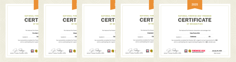 Important Safety Firewise Certificates - Calabasas Firewise